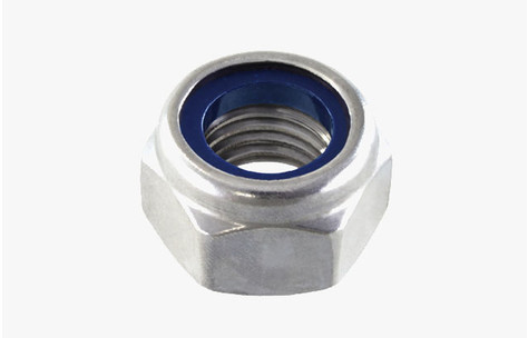 Ecrous Frein Indessérable Type UNC Acier Zingué Blanc - DIN 985