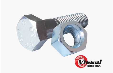 Boulon Structural Bolts SB Tête Hexagonale Acier Galvanisé Classe 8.8